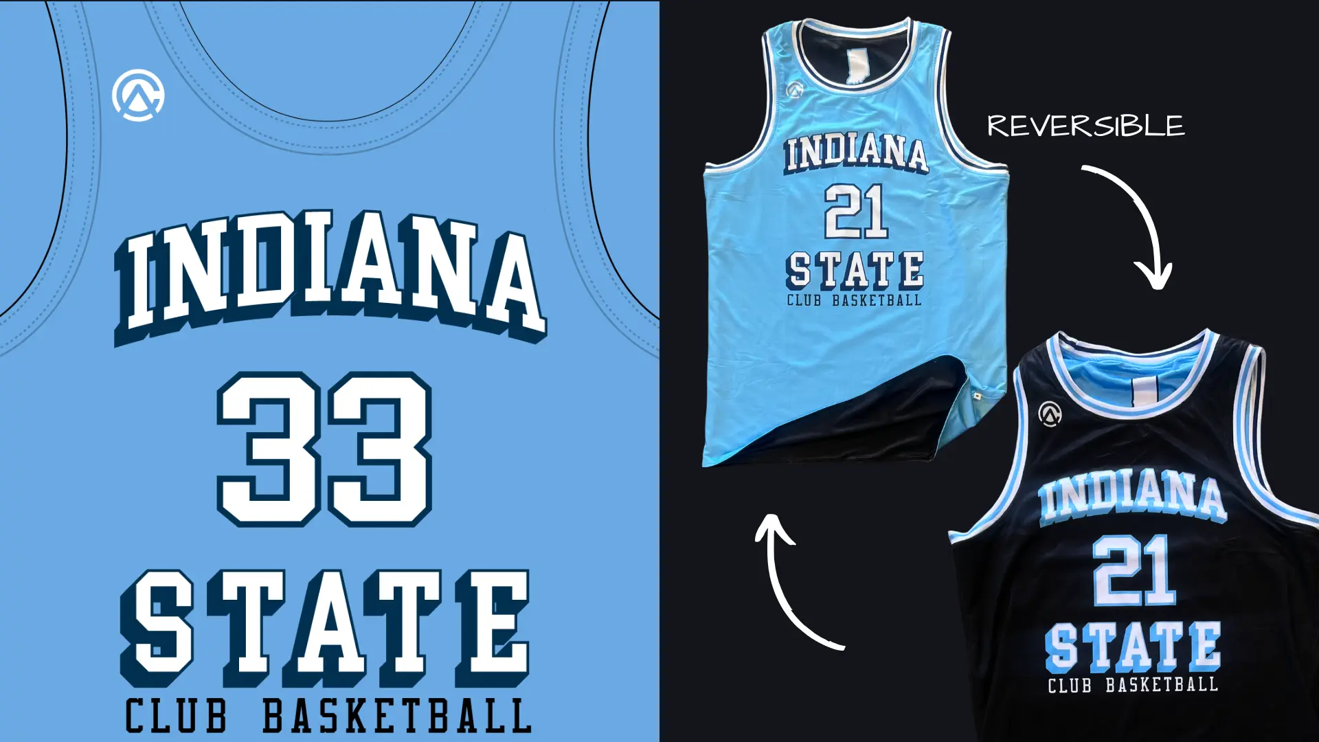 Indiana State Club Basketball Reversible Jersey | Clubhouse Athletic